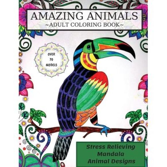 S. Warren | Other | Amazing Animals Coloring Book Adult Coloring Book ...